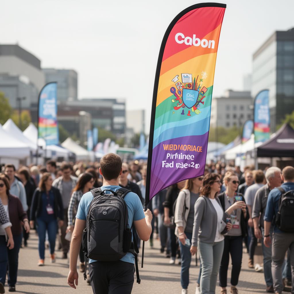 Custom Backpack Flags | Wearable Branded Advertising Flags
