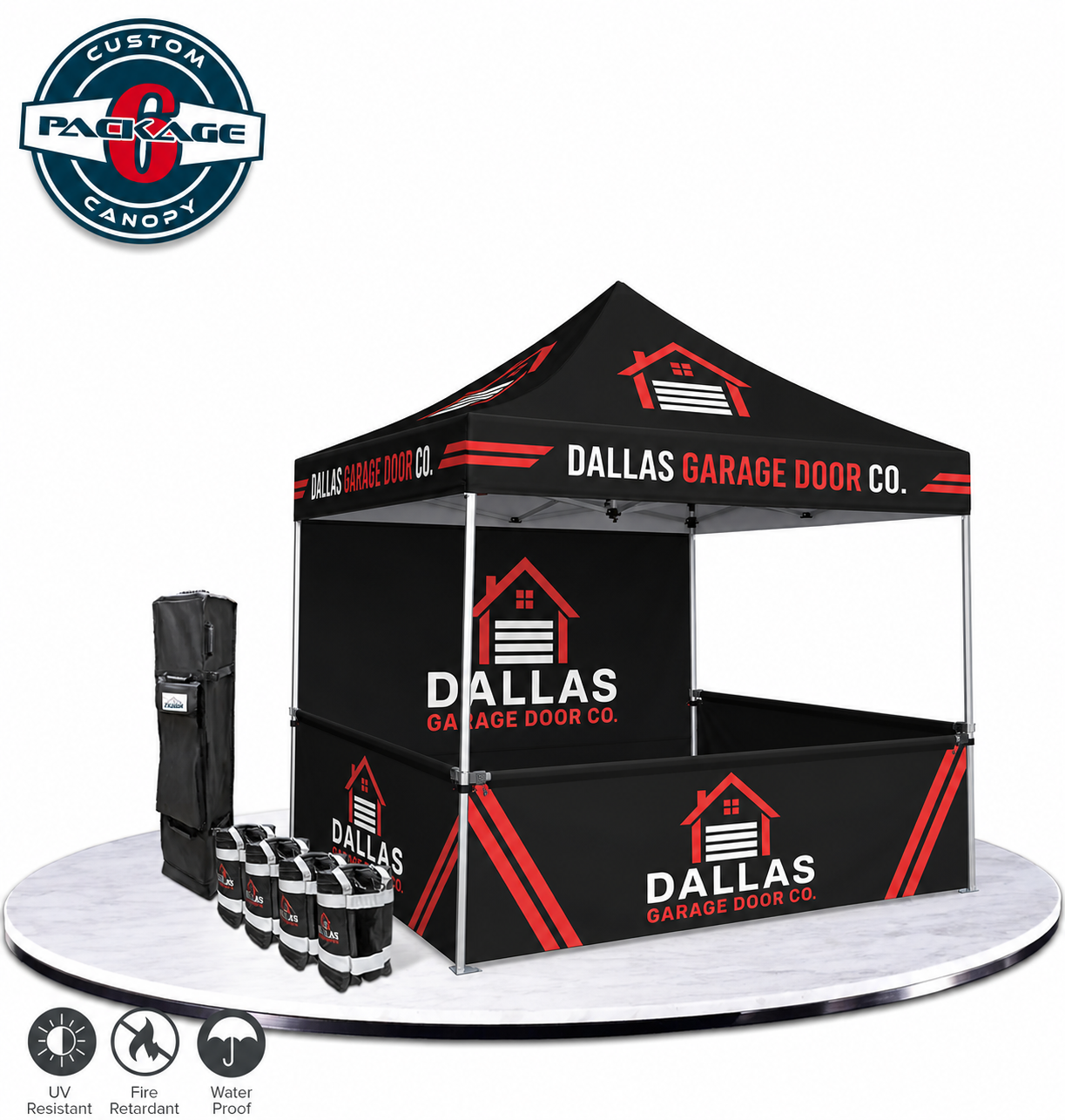 Branded Custom Canopy Tents with Logo From $534 USA + Ship